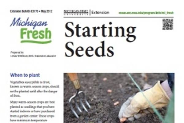 Michigan Fresh: Starting Seeds - MSU Extension