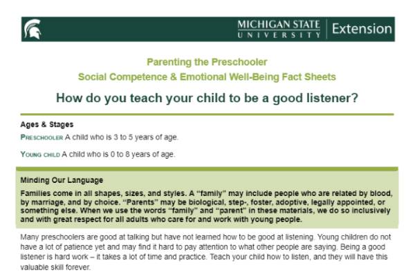 Parenting the Preschooler - How do you teach your child to be a good ...