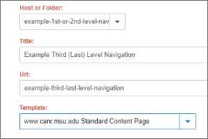 Creating Sub-Page Navigation Menu Links in dotCMS - Web Team