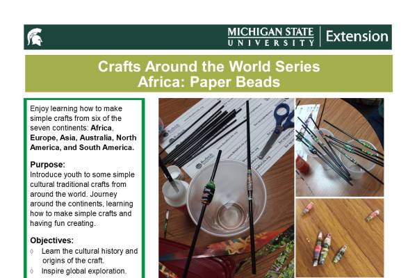Crafts Around the World Series Africa: Paper Beads - 4-H Global ...
