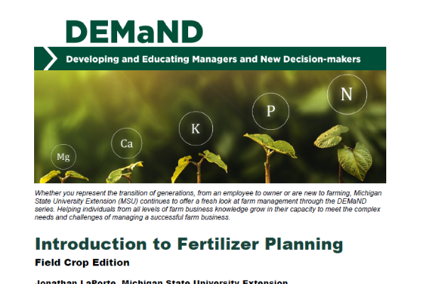 DEMaND Field Crops - DEMaND Field Crops