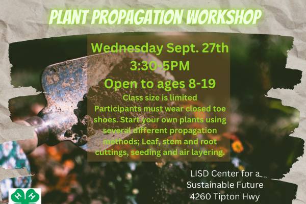 Plant Propagation Workshop - Lenawee County