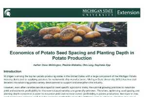 Economics of Potato Seed Spacing and Planting Depth in Potato Production - Field Crops
