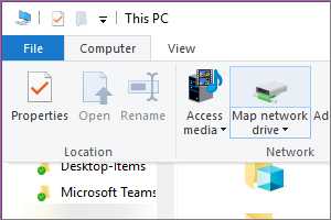 Mapping a Network Drive (Windows) - ANR Information Technology