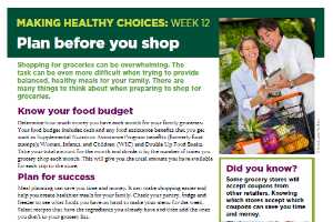 Making Healthy Choices: Week 12 - Making Healthy Choices