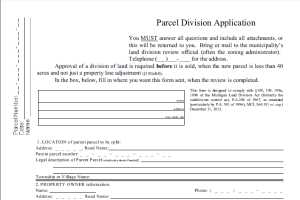 Sample Land Division Application - Livable Communities