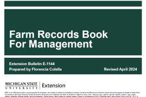 Farm Records Book for Management spreadsheet - Farm Management