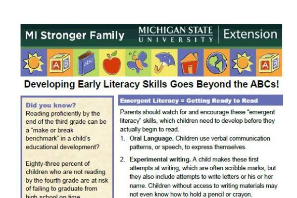 ABCs at Home With me Fact Sheet - Child & Family Development