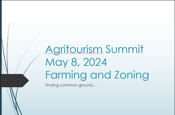 Municipal Examples: Planning and Zoning, Emmet County - Agritourism Summit