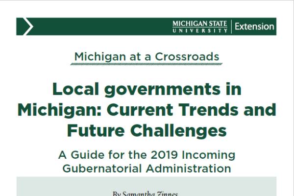 Local Governments in Michigan: Current Trends and Future Challenges ...