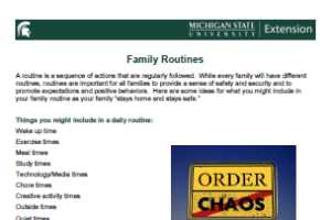 Family Routines - Child & Family Development