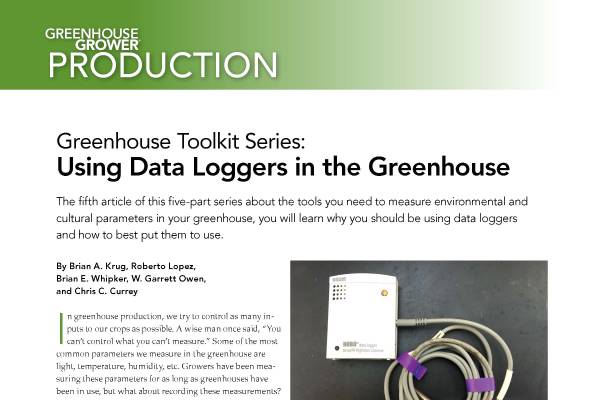 Using Data Loggers in the Greenhouse - Floriculture & Greenhouse Crop ...