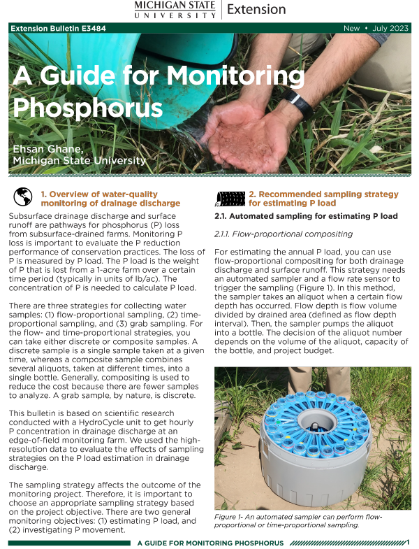 A Guide for Monitoring Phosphorus - Field Crops