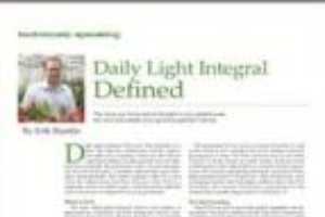 Daily light integral defined - Floriculture & Greenhouse Crop Production