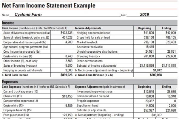 Creating an Income Statement for Your Farm - Farm Management