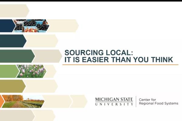 Local Sourcing: It is Easier Than You Think - Center for Regional Food ...