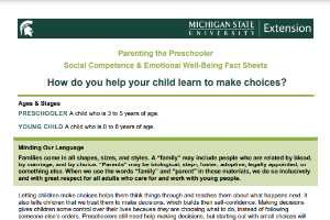 Parenting the Preschooler - How do you help your child learn to make ...