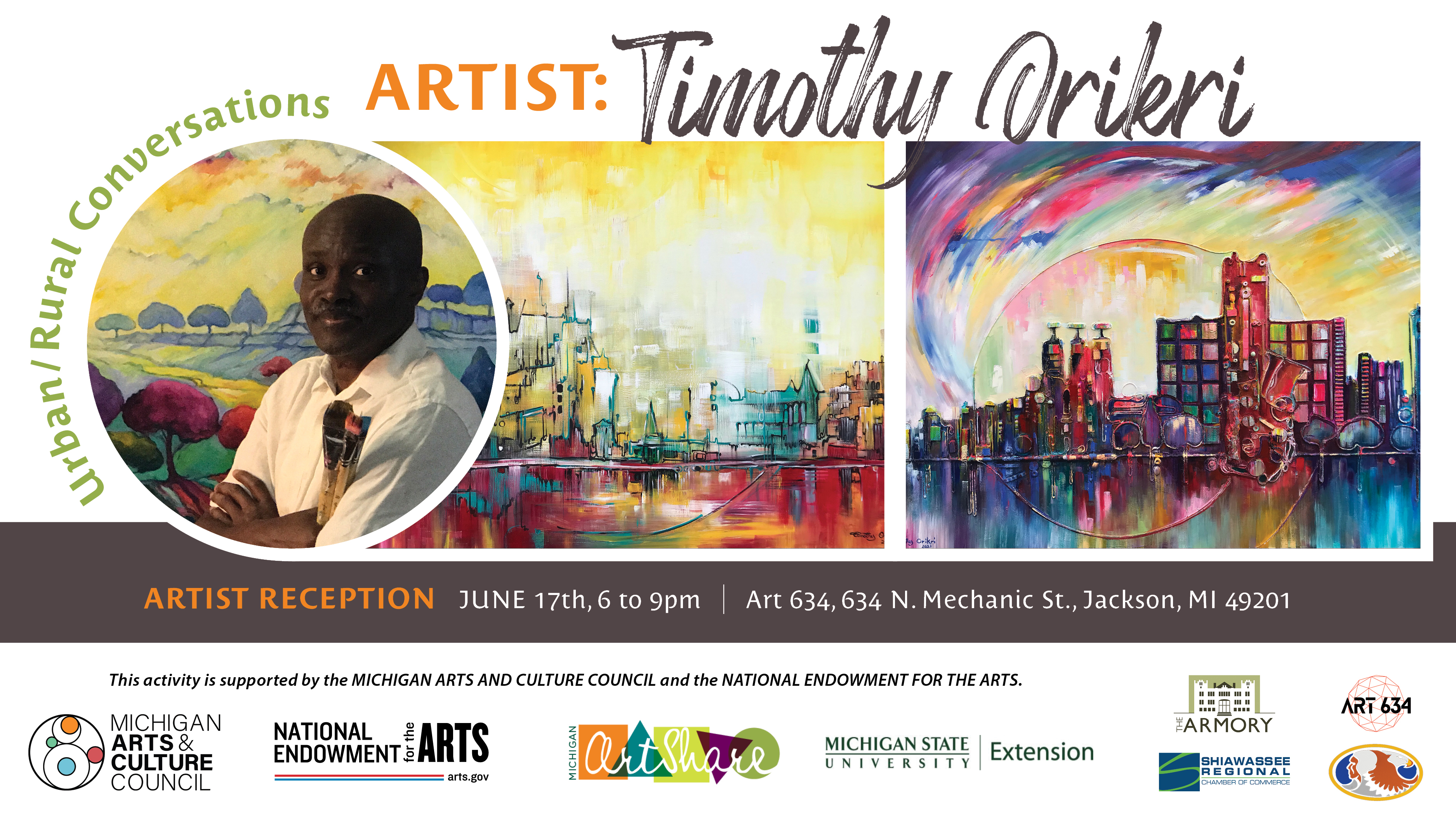 2023 "Urban/Rural Conversation" Artist: Timothy Orikri - Michigan ArtShare