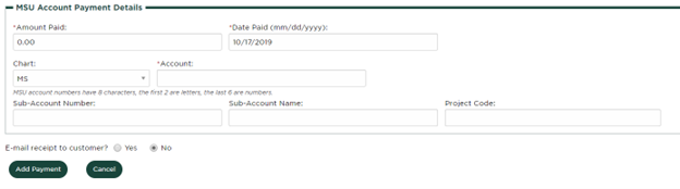 Adding Payments in EMS - ANR Event Services