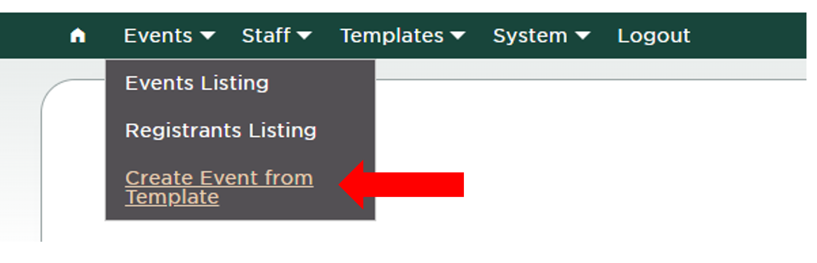 Creating an Event from a Template - ANR Event Services