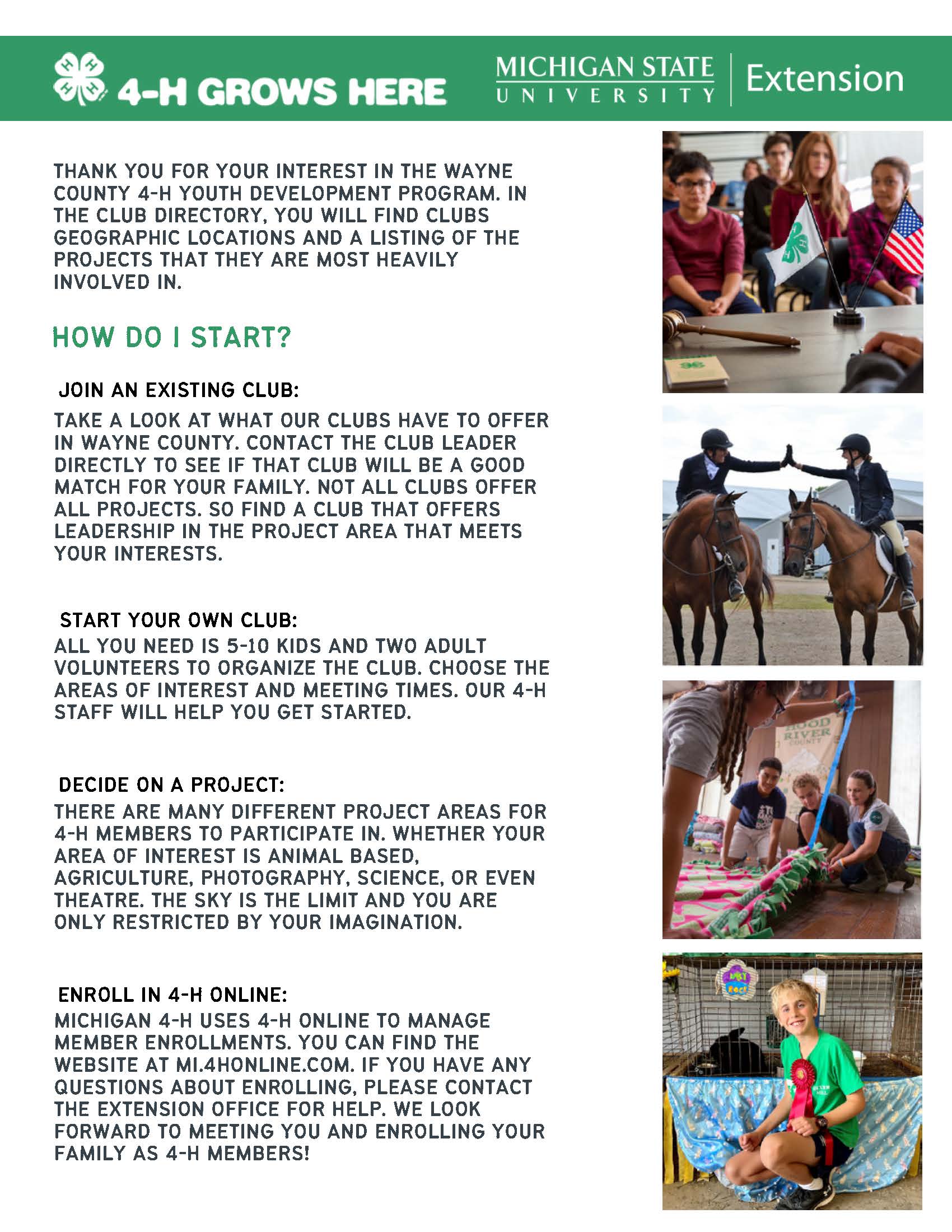 Wayne County Club Directory - Wayne County