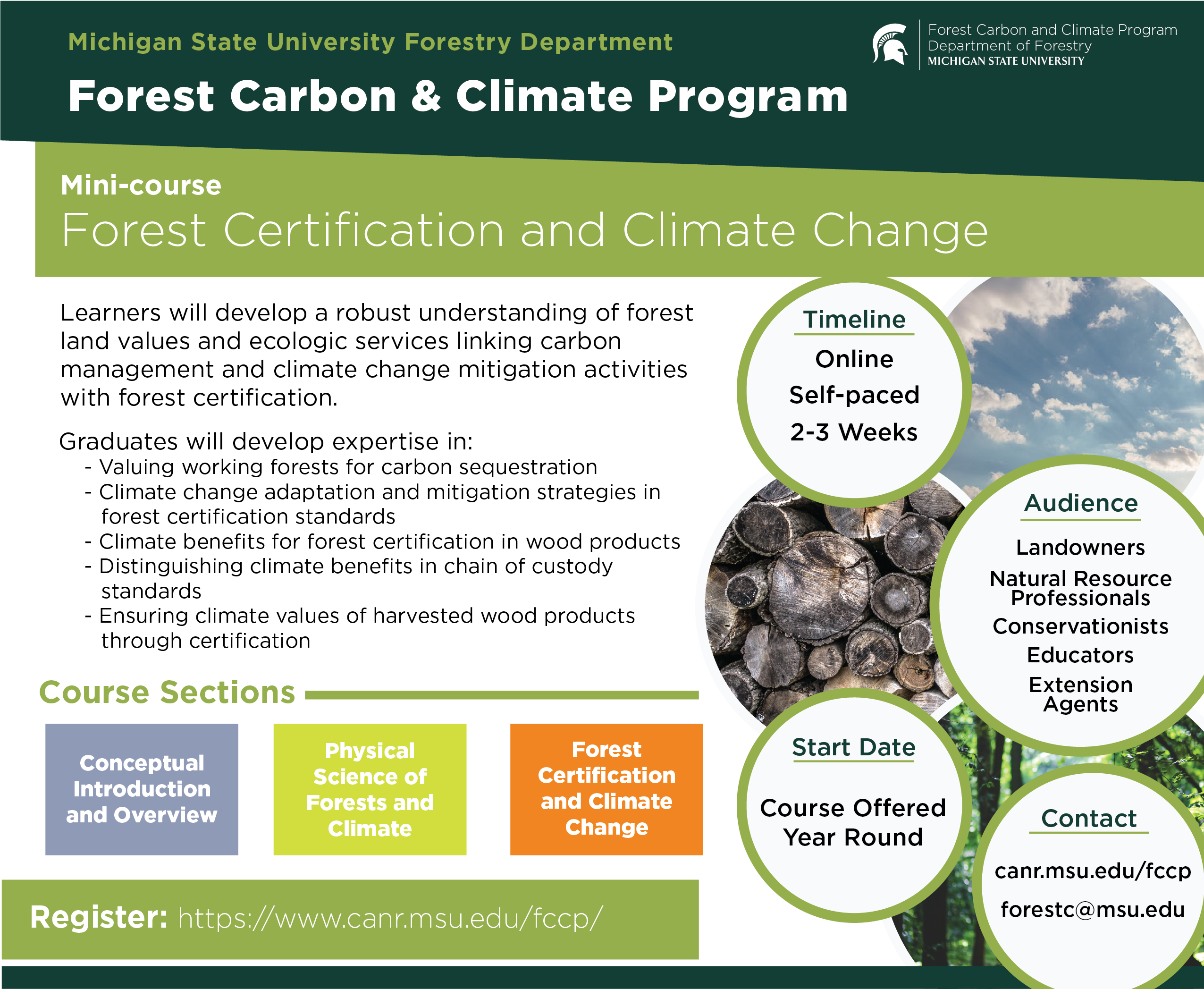 MSU’s online course, Forest Certification and Climate Change, approved ...