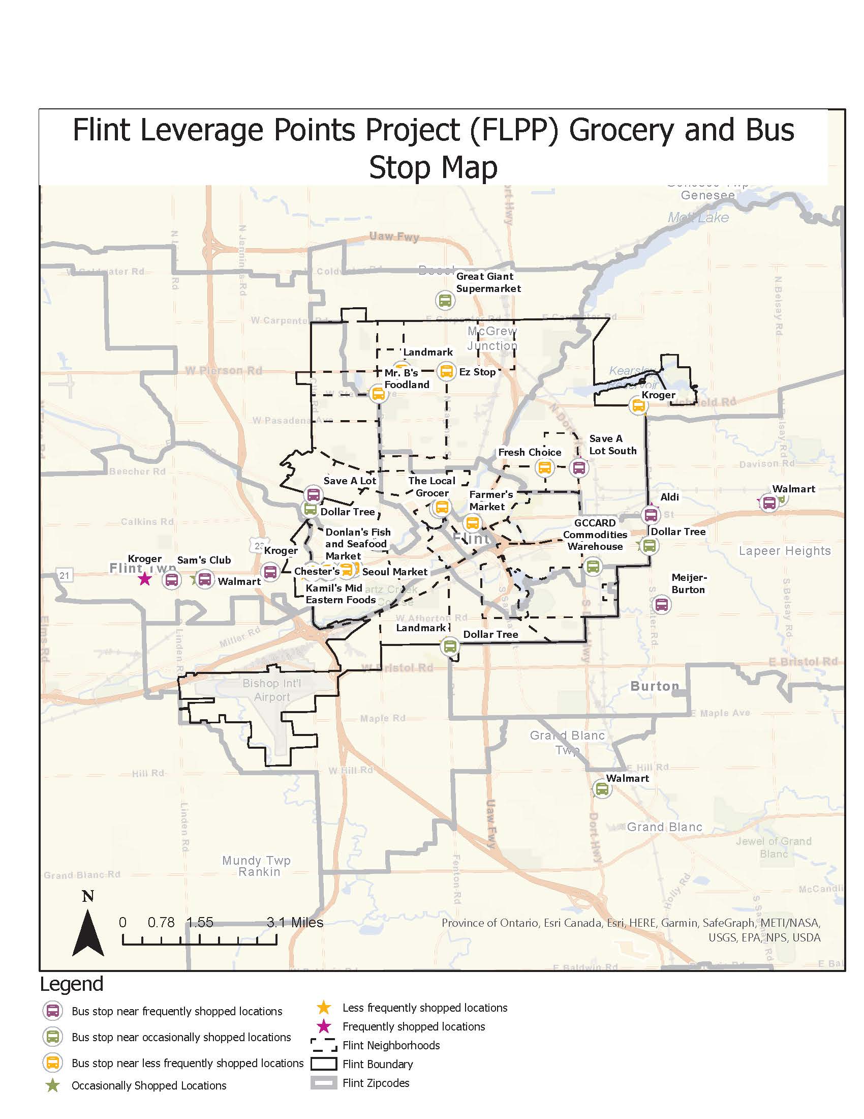Grocery & Transportation Maps - Urban Food Systems in Flint, Michigan ...
