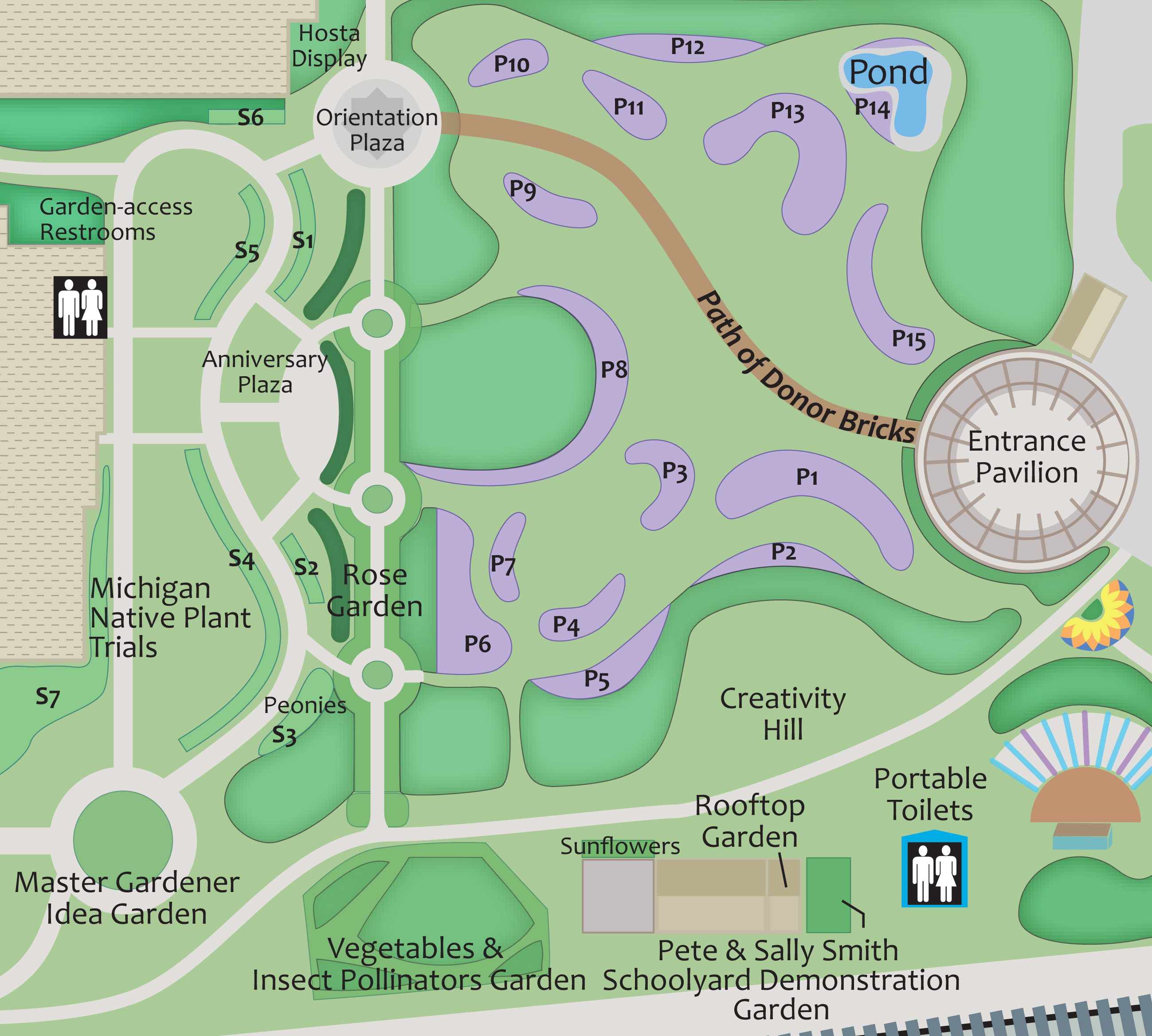 Msu Gardens Map | Fasci Garden