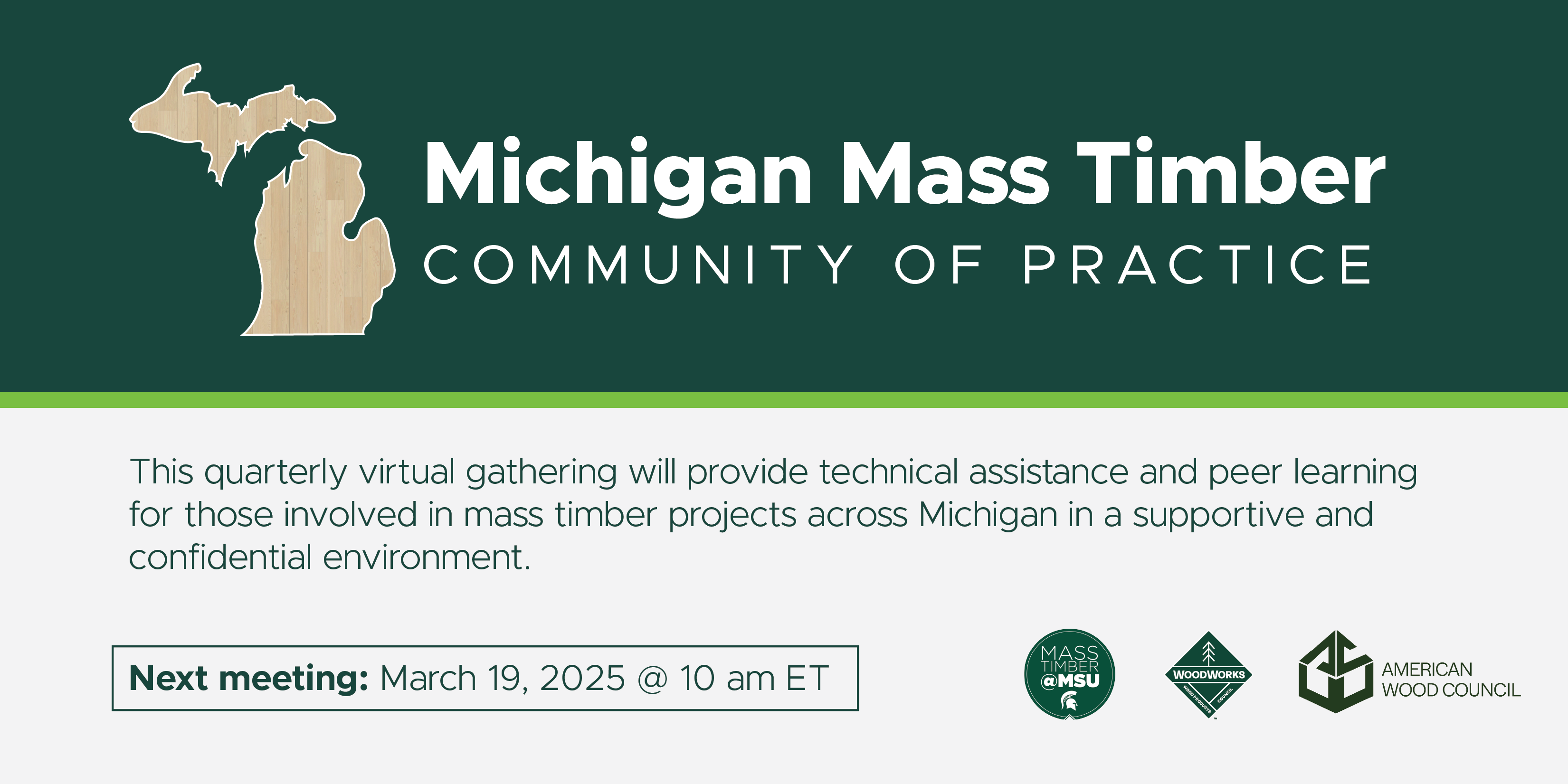 Michigan Mass Timber Community of Practice - Mass Timber