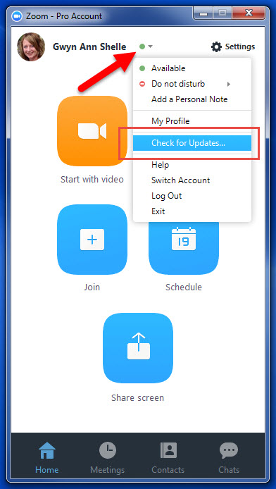 Logging into Zoom & Updating Your Zoom Software - Organizational ...